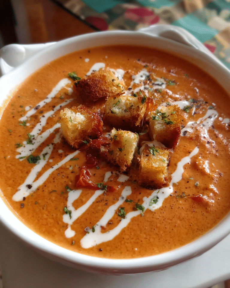 Creamy Sun Dried Tomato and Basil Soup – Rich & Comforting