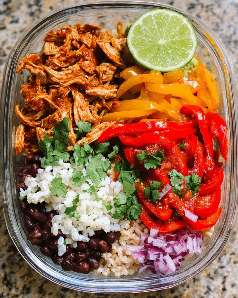 Chicken Burrito Bowls for Meal Prep | High-Protein Favorite