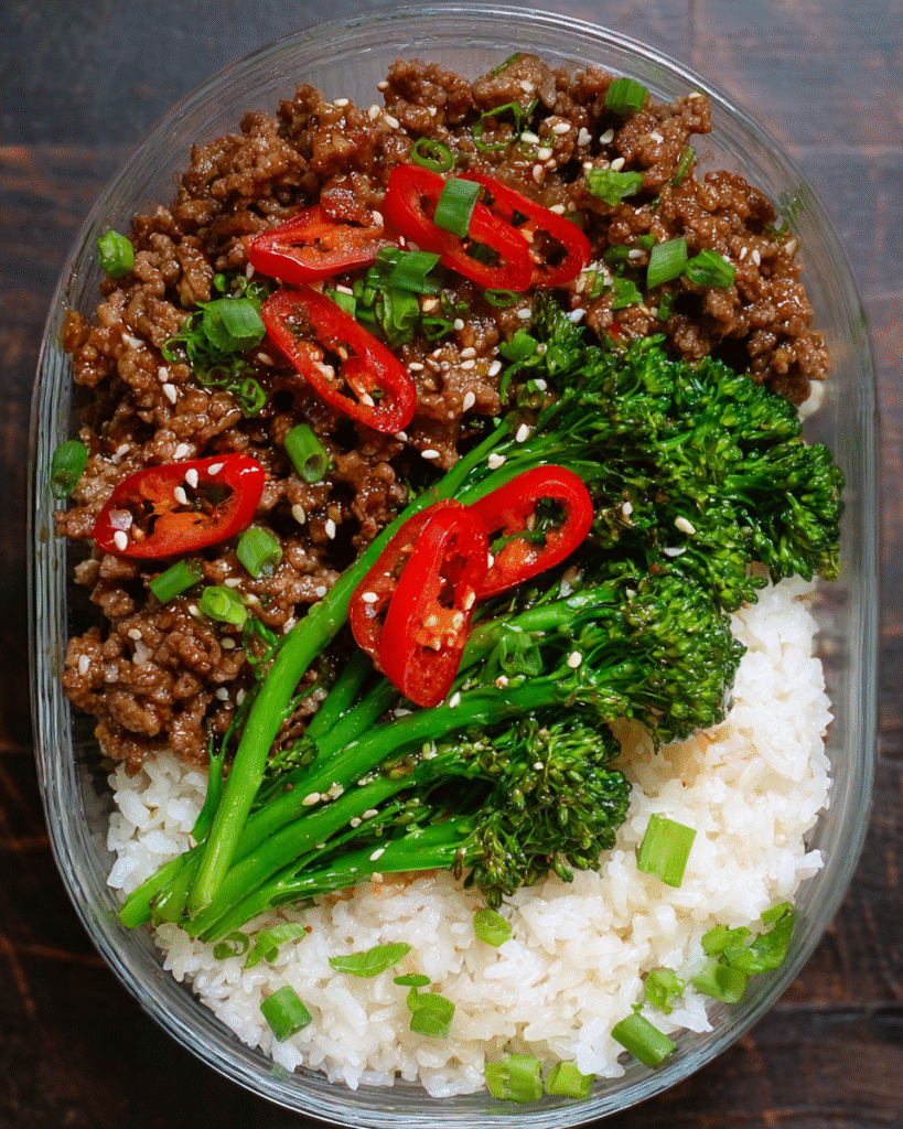 Meal Prep Mongolian Beef Bowls with Broccoli – Easy & Healthy