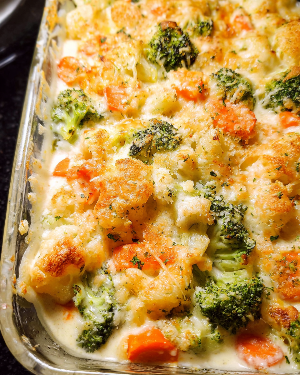 Creamy Vegetable Casserole – Rich & Comforting